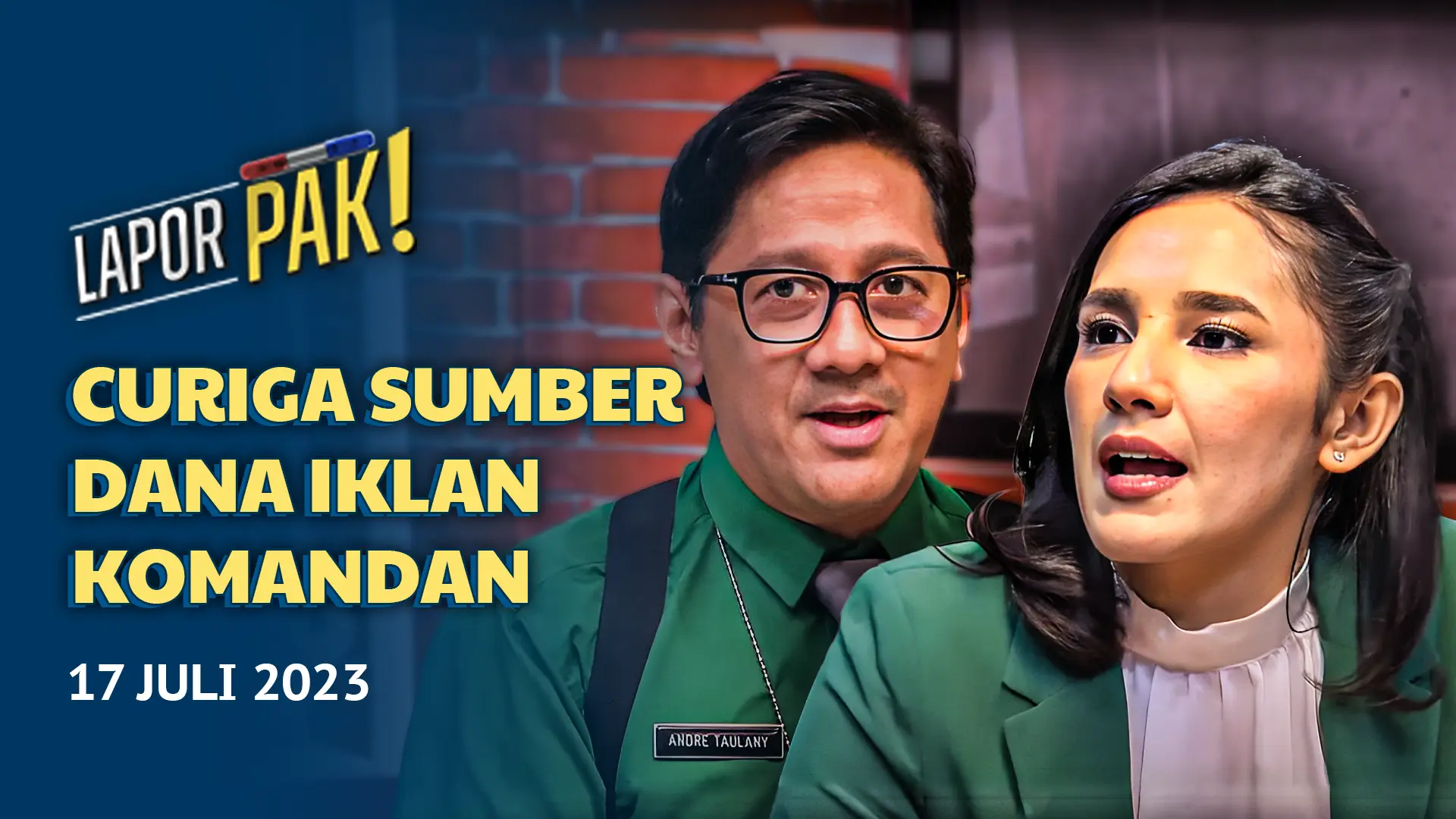 SHAFINAZ NACHIAR & AKBAR CURIGA SUMBER DANA IKLAN KOMANDAN